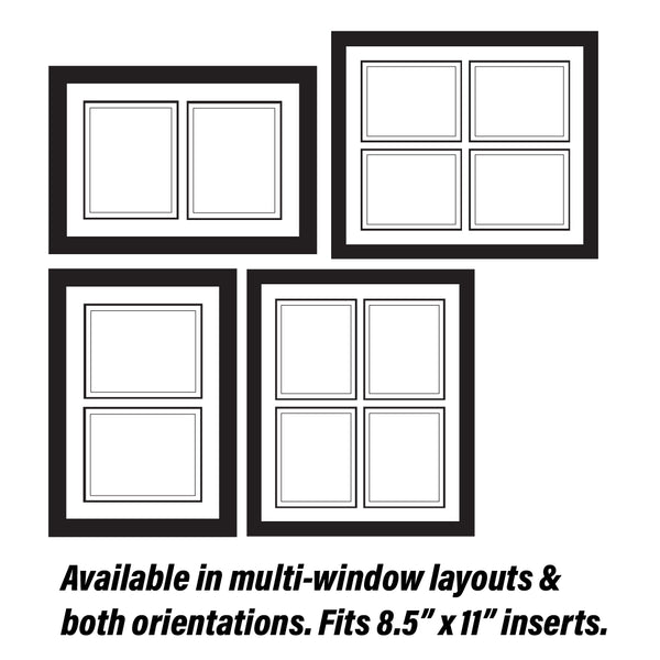 Midnight Rope Directional Signage Front Loading Frame - Hospitality Frames