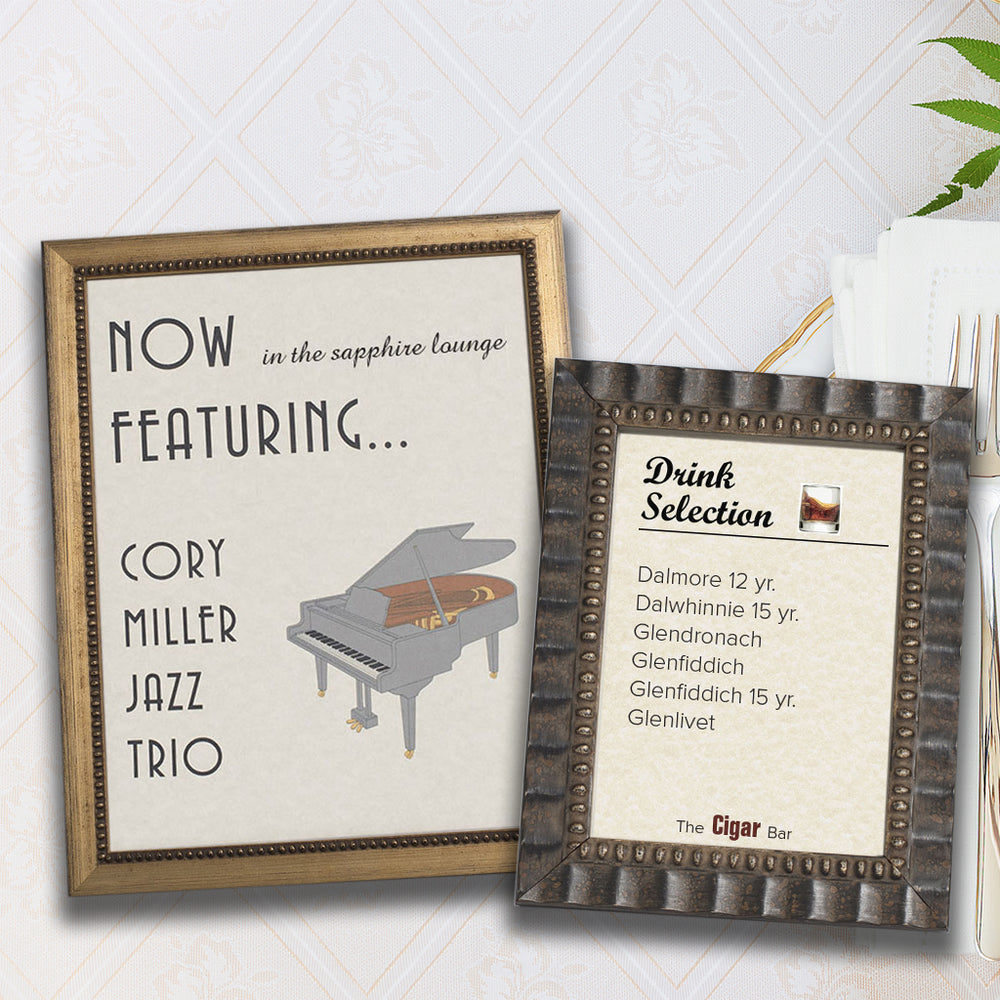 HospitalityFrames.com | Table Number Frames | Directional Sign Frames